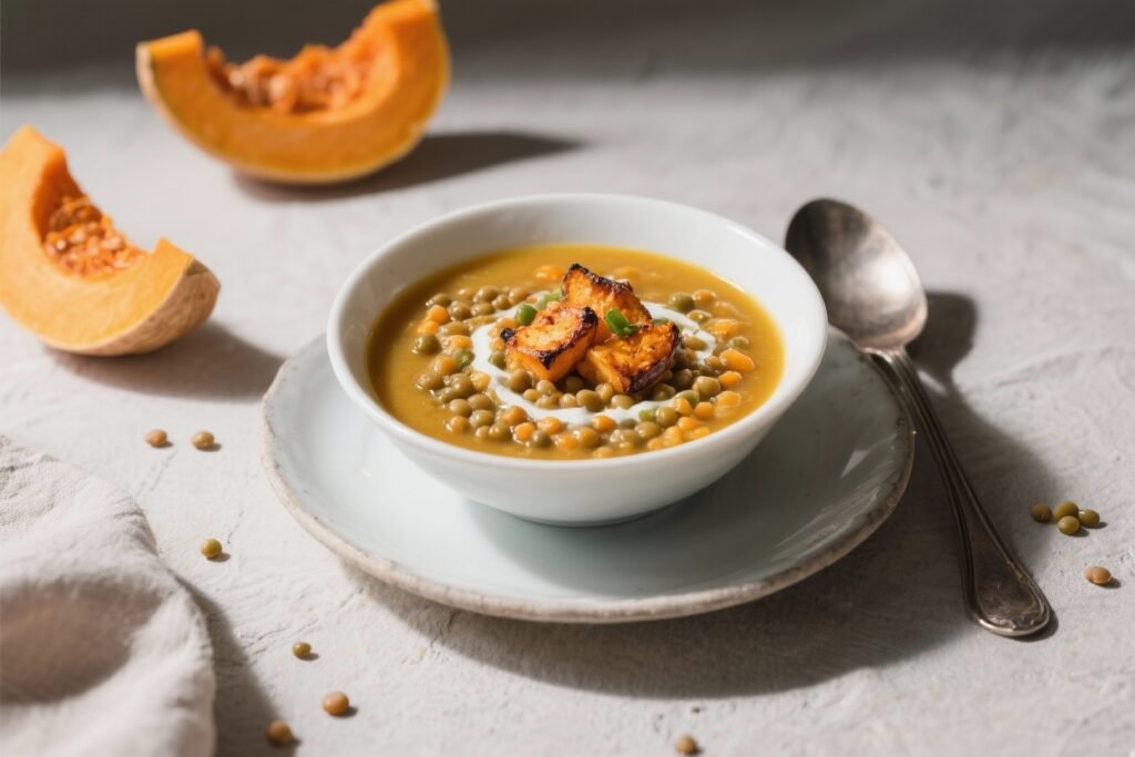 Roasted Butternut Squash & Lentil Soup That Tastes Like Cozy Season in ...