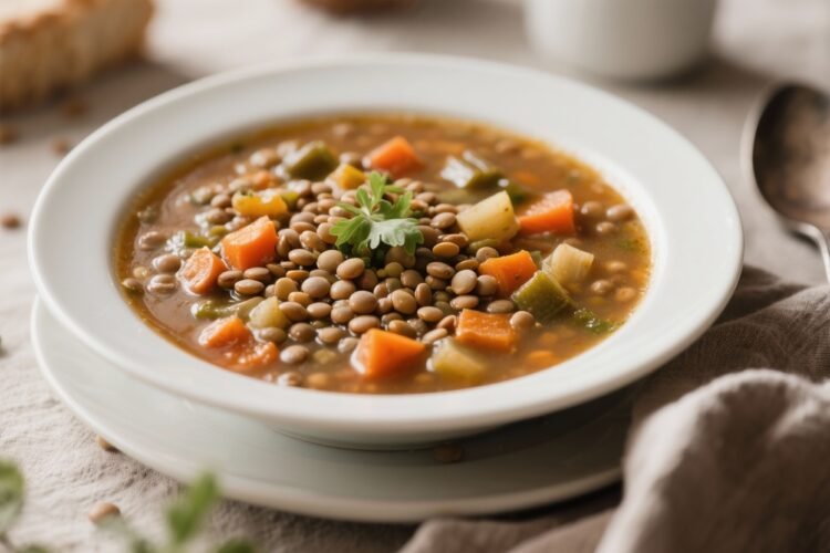 High-Fiber Lentil and Vegetable Soup for a Cozy Dinner: The One-Pot Hug ...