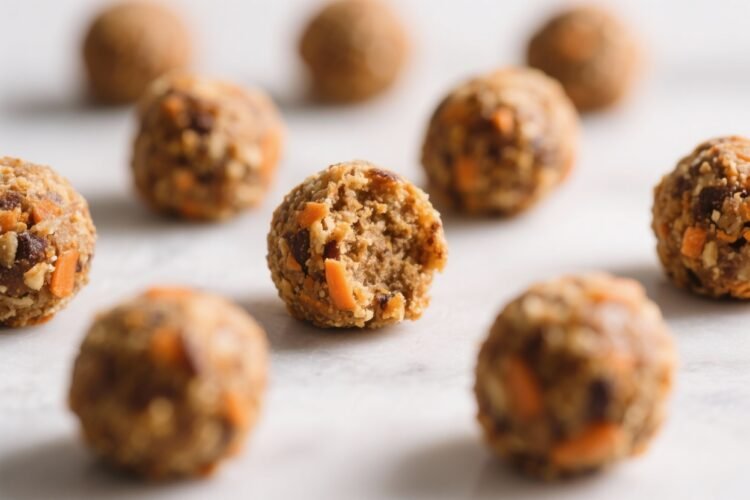 High Fiber Carrot Cake Protein Balls That Taste Like Dessert and Work ...