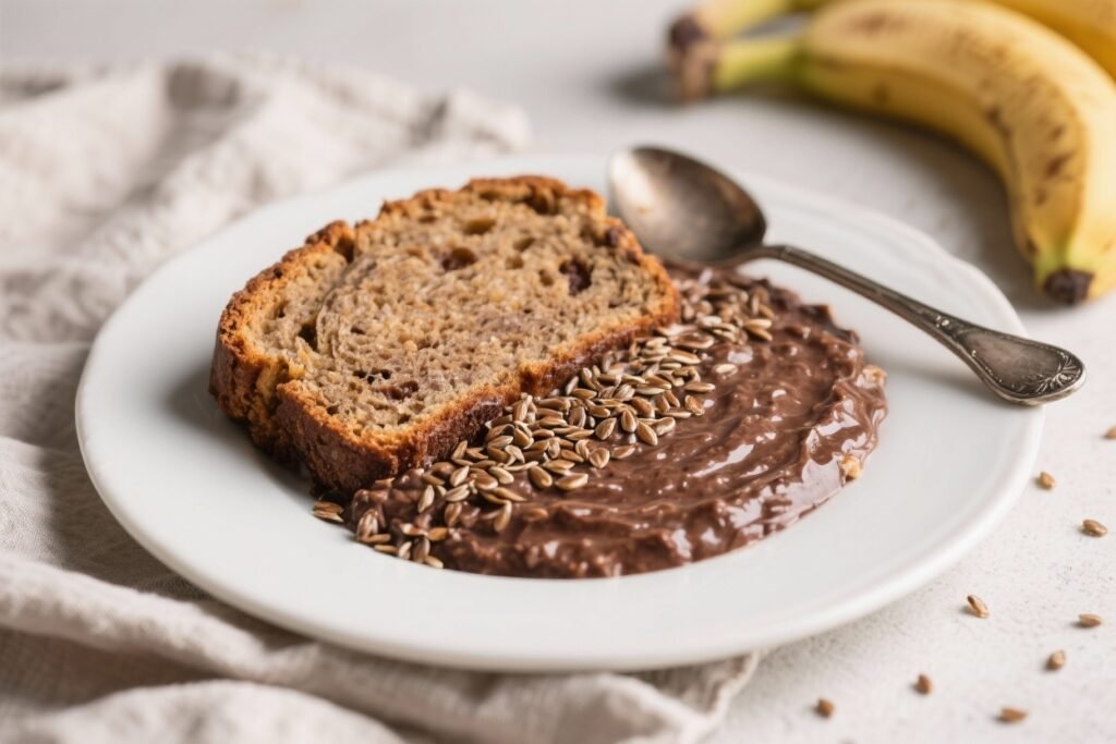 Wake Up to Dessert: Chocolate Banana Bread Overnight Oats with Flax ...