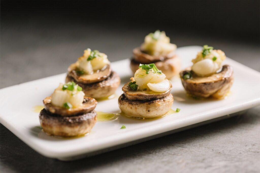 Garlic Butter Mushroom Bites (Savory Vegetarian Appetizer Idea) That ...
